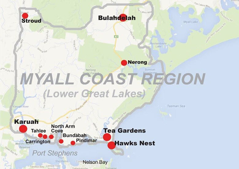 Tea Gardens NSW, Hawks Nest NSW, Karuah NSW, Bulahdelah